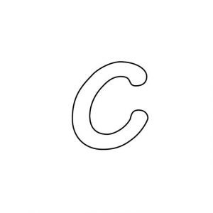 Moldes de letra C para imprimir - Como fazer em casa
