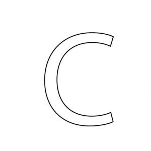 Moldes de letra C para imprimir - Como fazer em casa