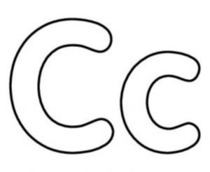 Moldes de letra C para imprimir - Como fazer em casa