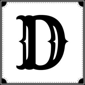 Moldes de letra D para imprimir - Como fazer em casa