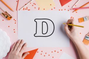 Moldes de letra D para imprimir - Como fazer em casa