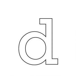 Moldes de letra D para imprimir - Como fazer em casa