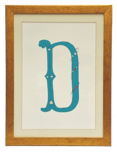 Moldes de letra D para imprimir - Como fazer em casa