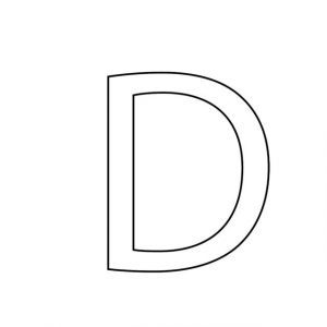 Moldes de letra D para imprimir - Como fazer em casa
