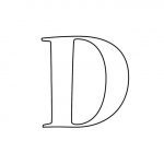 Moldes de letra D para imprimir - Como fazer em casa