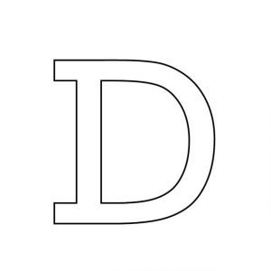 Moldes de letra D para imprimir - Como fazer em casa