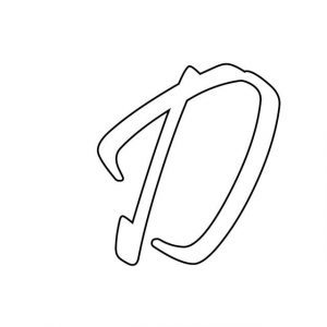 Moldes de letra D para imprimir - Como fazer em casa