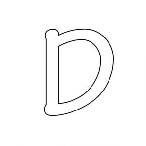 Moldes de letra D para imprimir - Como fazer em casa