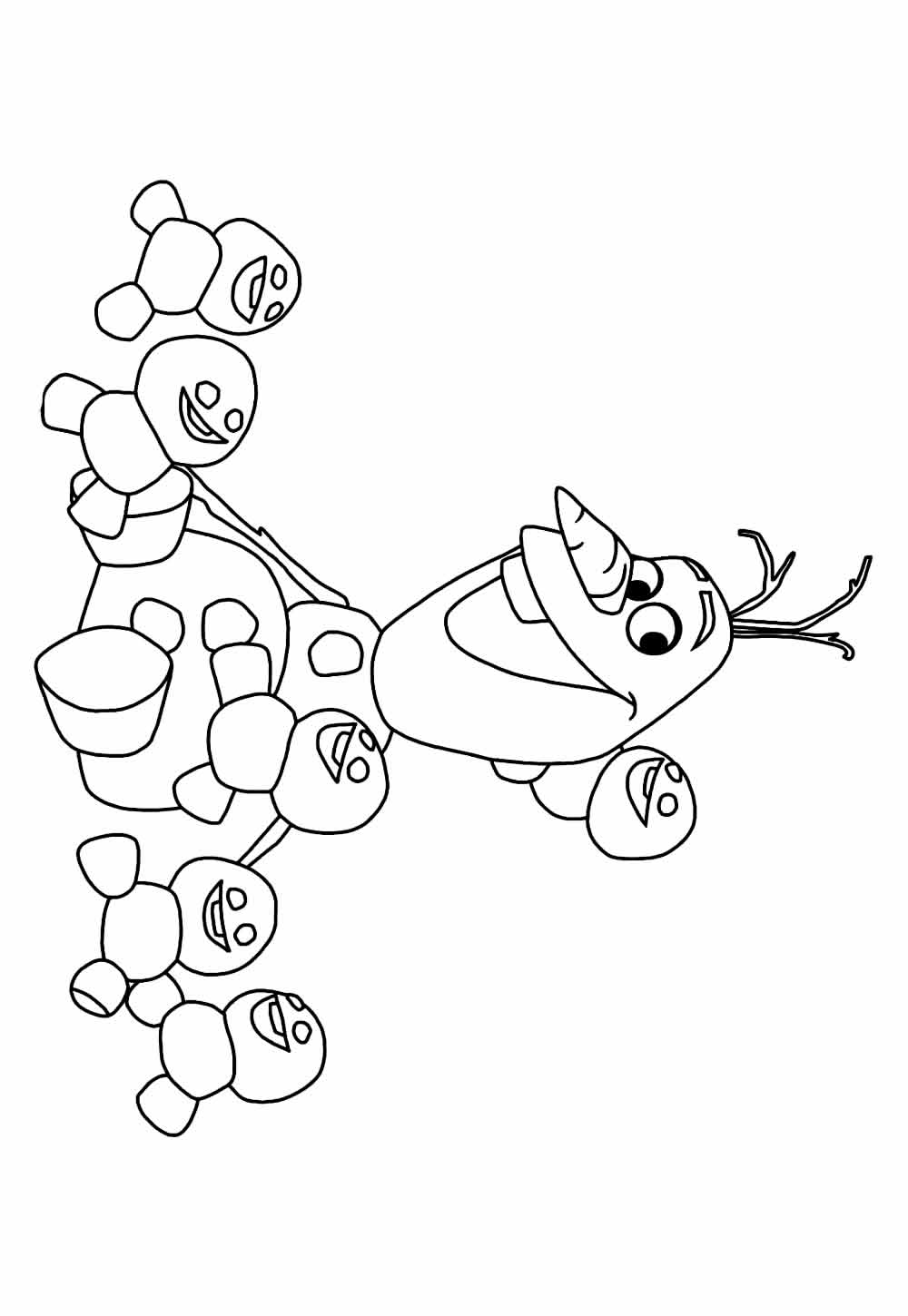 30+ Desenhos para colorir de Olaf - Como fazer em casa