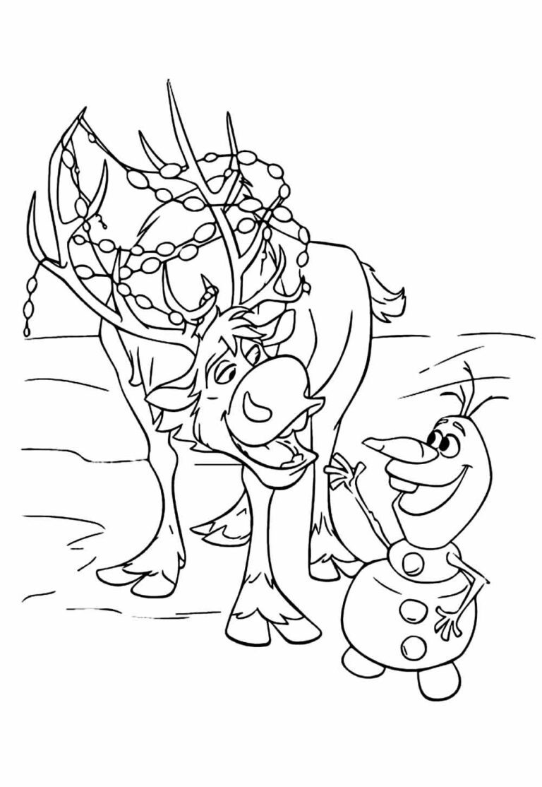 30+ Desenhos para colorir de Olaf - Como fazer em casa
