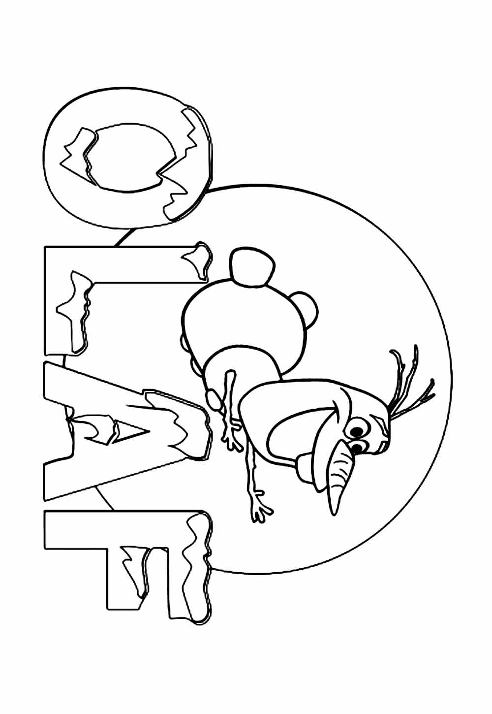 30+ Desenhos para colorir de Olaf - Como fazer em casa