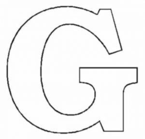 Moldes da letra G para imprimir - Como fazer em casa