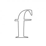 Moldes da letra F para imprimir - Como fazer em casa