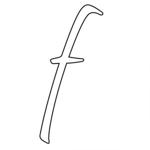 Moldes da letra F para imprimir - Como fazer em casa