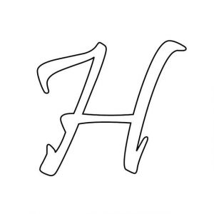 Moldes da letra H para imprimir - Como fazer em casa