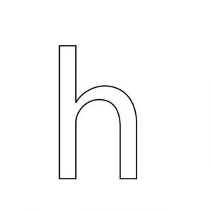 Moldes da letra H para imprimir - Como fazer em casa