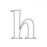 Moldes da letra H para imprimir - Como fazer em casa