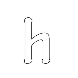 Moldes da letra H para imprimir - Como fazer em casa