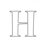 Moldes da letra H para imprimir - Como fazer em casa