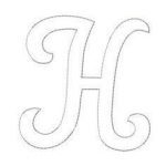 Moldes da letra H para imprimir - Como fazer em casa