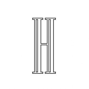 Moldes da letra H para imprimir - Como fazer em casa