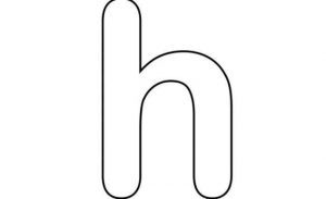 Moldes da letra H para imprimir - Como fazer em casa