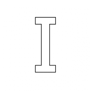 Moldes da letra I para imprimir - Como fazer em casa
