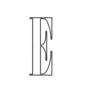Moldes de letra E para imprimir - Como fazer em casa