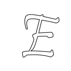 Moldes de letra E para imprimir - Como fazer em casa