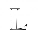 Moldes da letra L para imprimir - Como fazer em casa