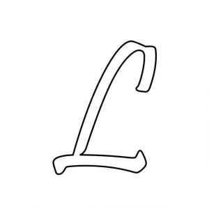Moldes da letra L para imprimir - Como fazer em casa