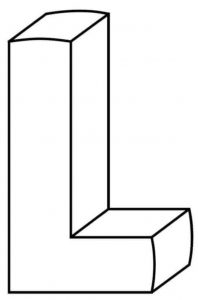 Moldes da letra L para imprimir - Como fazer em casa