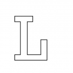 Moldes da letra L para imprimir - Como fazer em casa