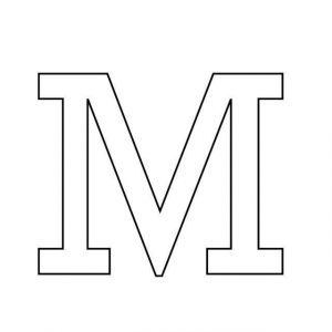 30+ Moldes da letra M para imprimir - Como fazer em casa
