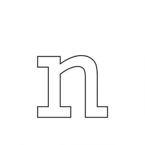 Moldes da letra N para imprimir - Como fazer em casa