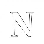 Moldes da letra N para imprimir - Como fazer em casa