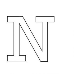 Moldes da letra N para imprimir - Como fazer em casa