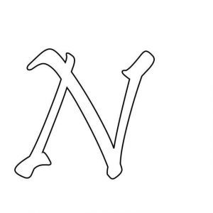 Moldes da letra N para imprimir - Como fazer em casa