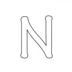 Moldes da letra N para imprimir - Como fazer em casa