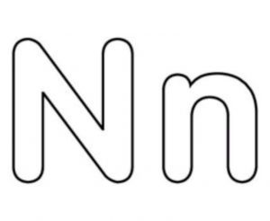 Moldes da letra N para imprimir - Como fazer em casa