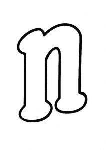 Moldes da letra N para imprimir - Como fazer em casa