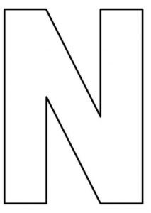 Moldes da letra N para imprimir - Como fazer em casa