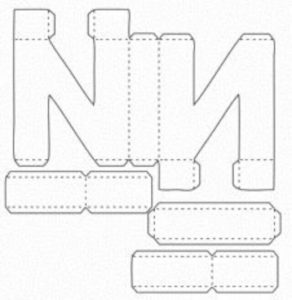 Moldes da letra N para imprimir - Como fazer em casa