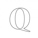 Moldes da letra Q para imprimir - Como fazer em casa