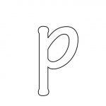 Moldes da letra P para imprimir - Como fazer em casa