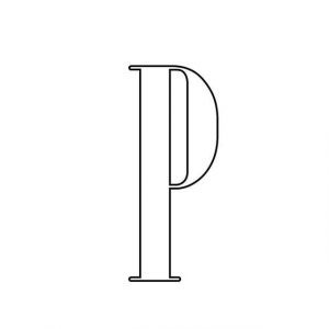 Moldes da letra P para imprimir - Como fazer em casa