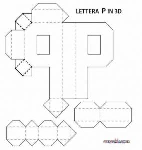 Moldes da letra P para imprimir - Como fazer em casa
