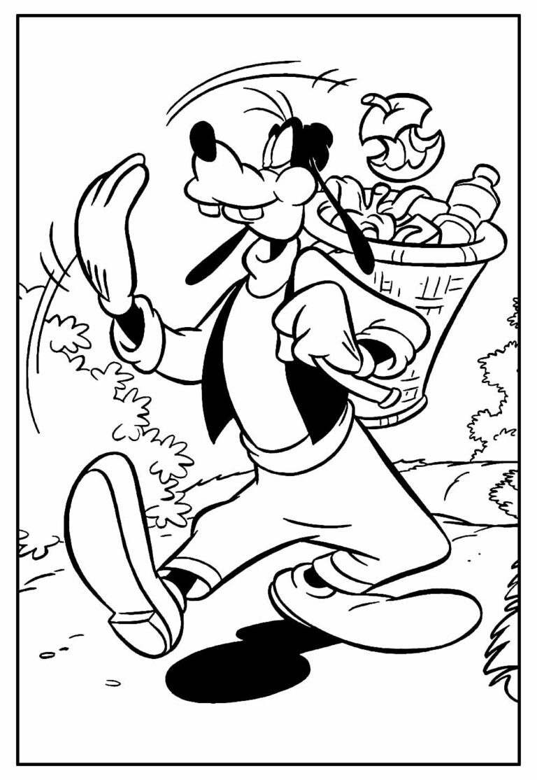 Desenhos do Pateta para colorir e imprimir - Como fazer em casa