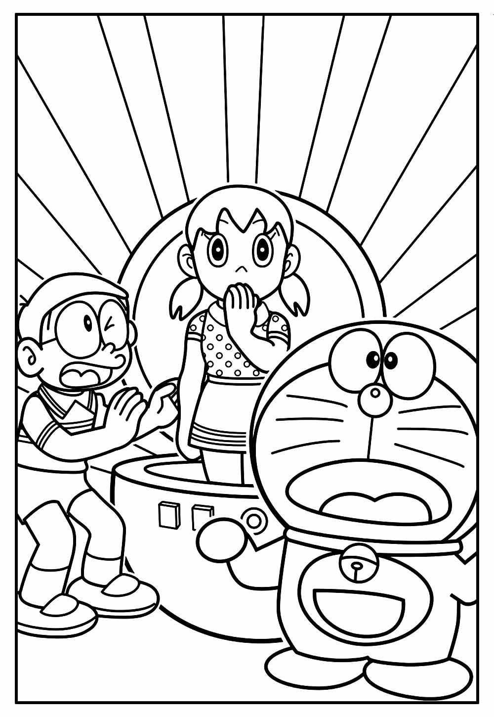 Desenhos de Doraemon para colorir e imprimir