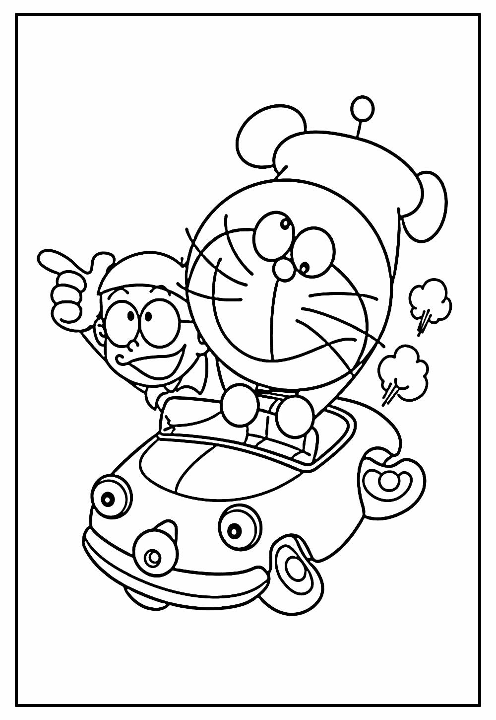 Desenhos de Doraemon para colorir e imprimir